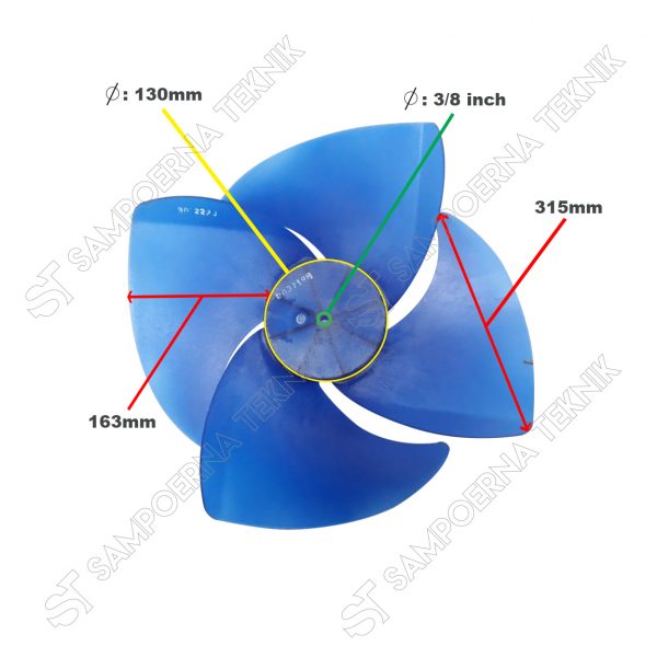 FAN BLADE KEMAO TFE500-90 610mm diameter AS 13mm | Sampoerna Teknik